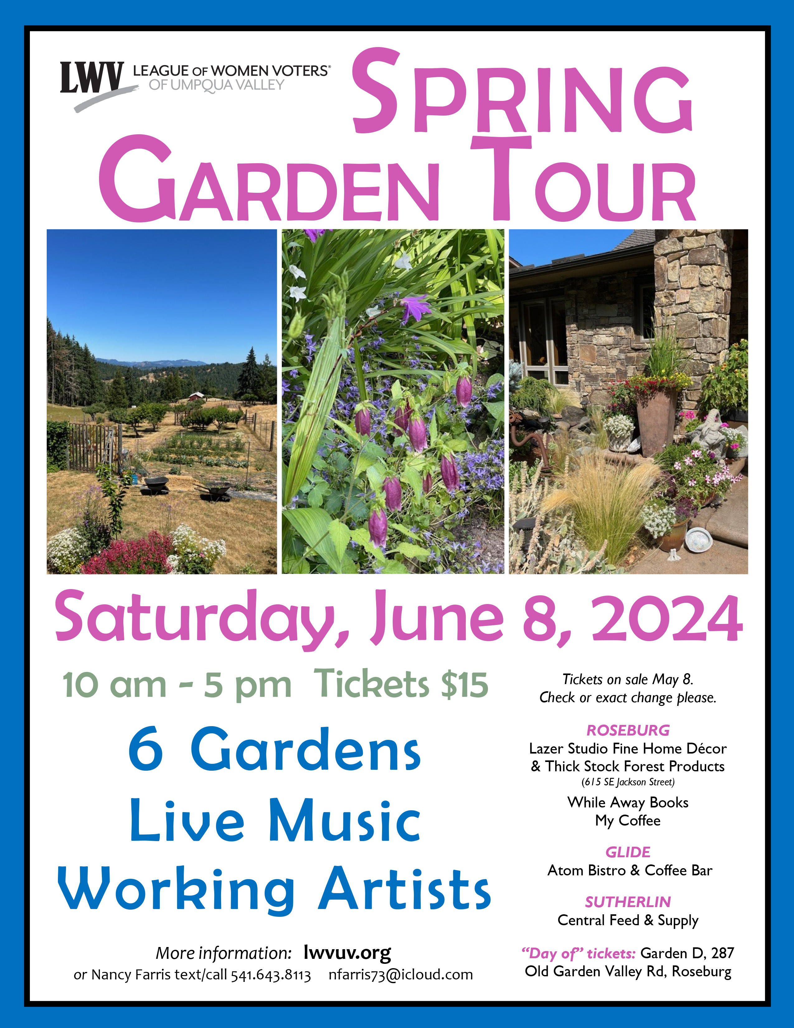 Spring Garden Tour 2024 – League of Women Voters of the Umpqua Valley